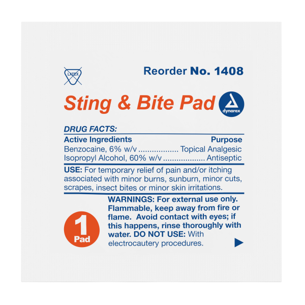 Sting & Bite Pad, Bulk Pack - Essential Procurement Services